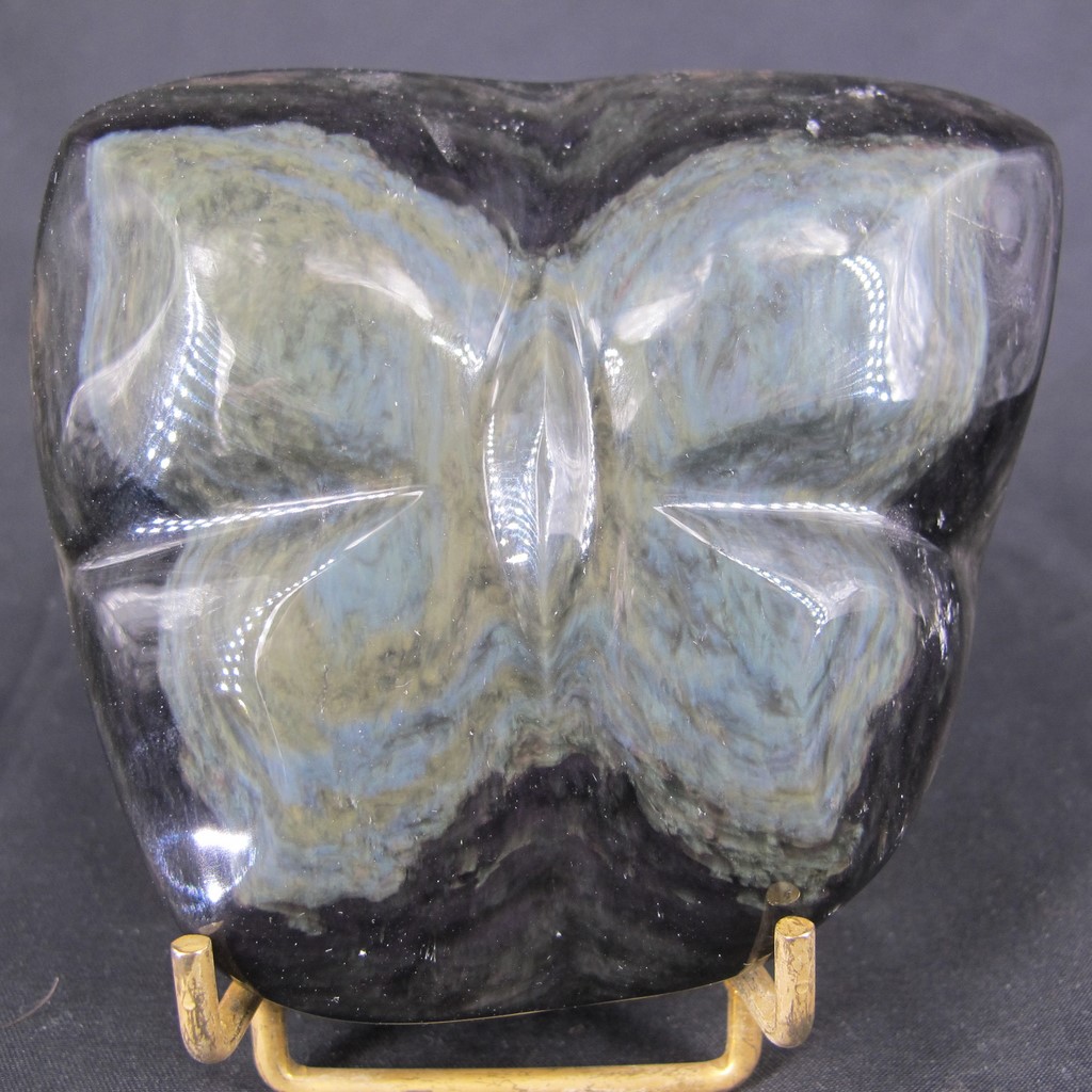 Papillon en Obsidienne Oeil Céleste - Lesmineraux.fr